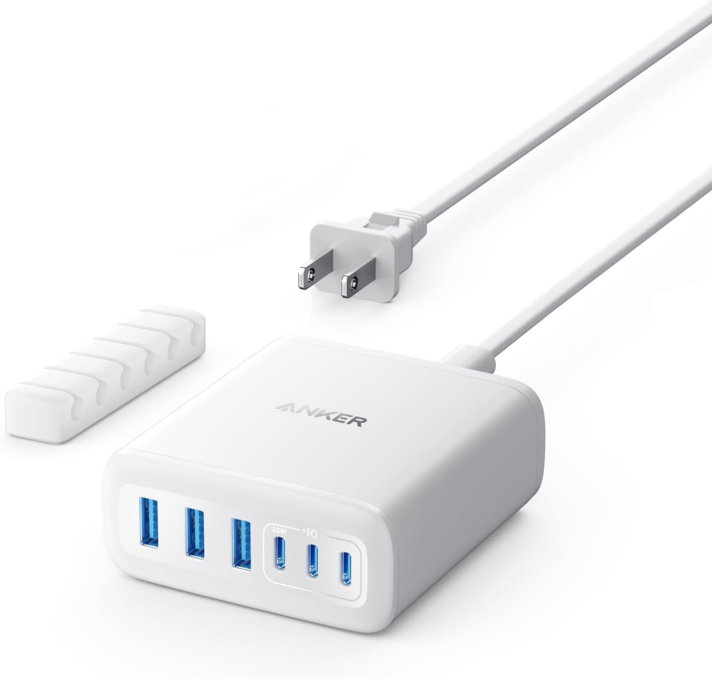 Anker Desktop Charger, Fast Charging USB C Charger, 112W Max 6-Port ...