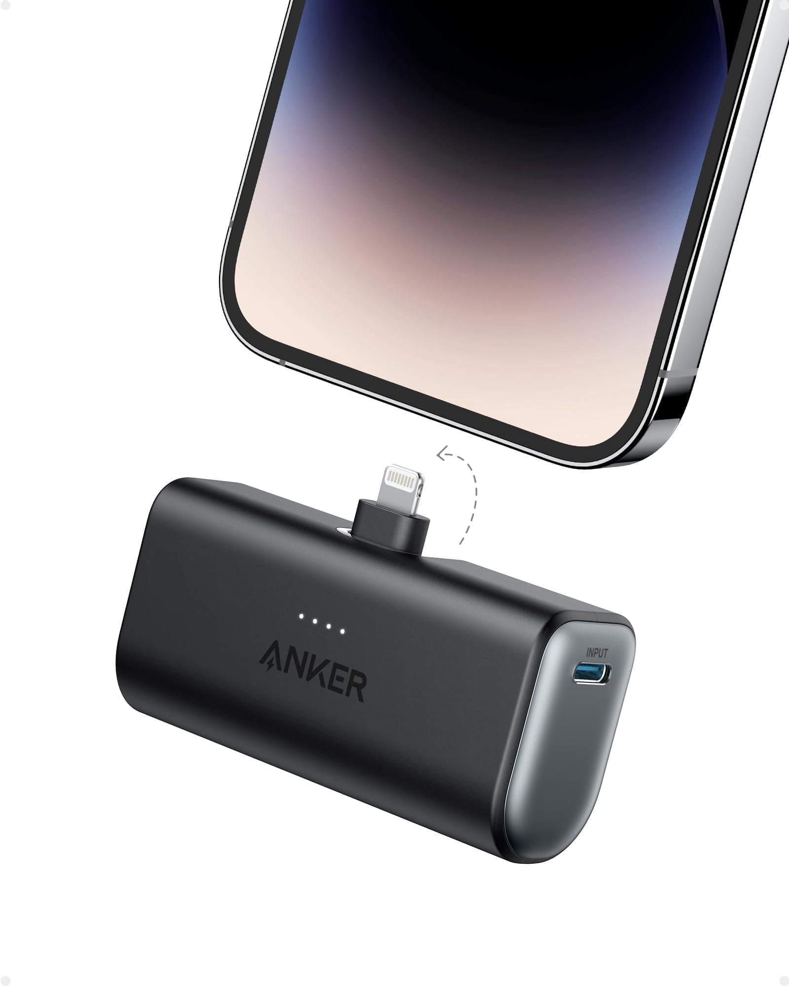 Anker Nano Power Bank with Built-in Lightning Connector, Portable ...