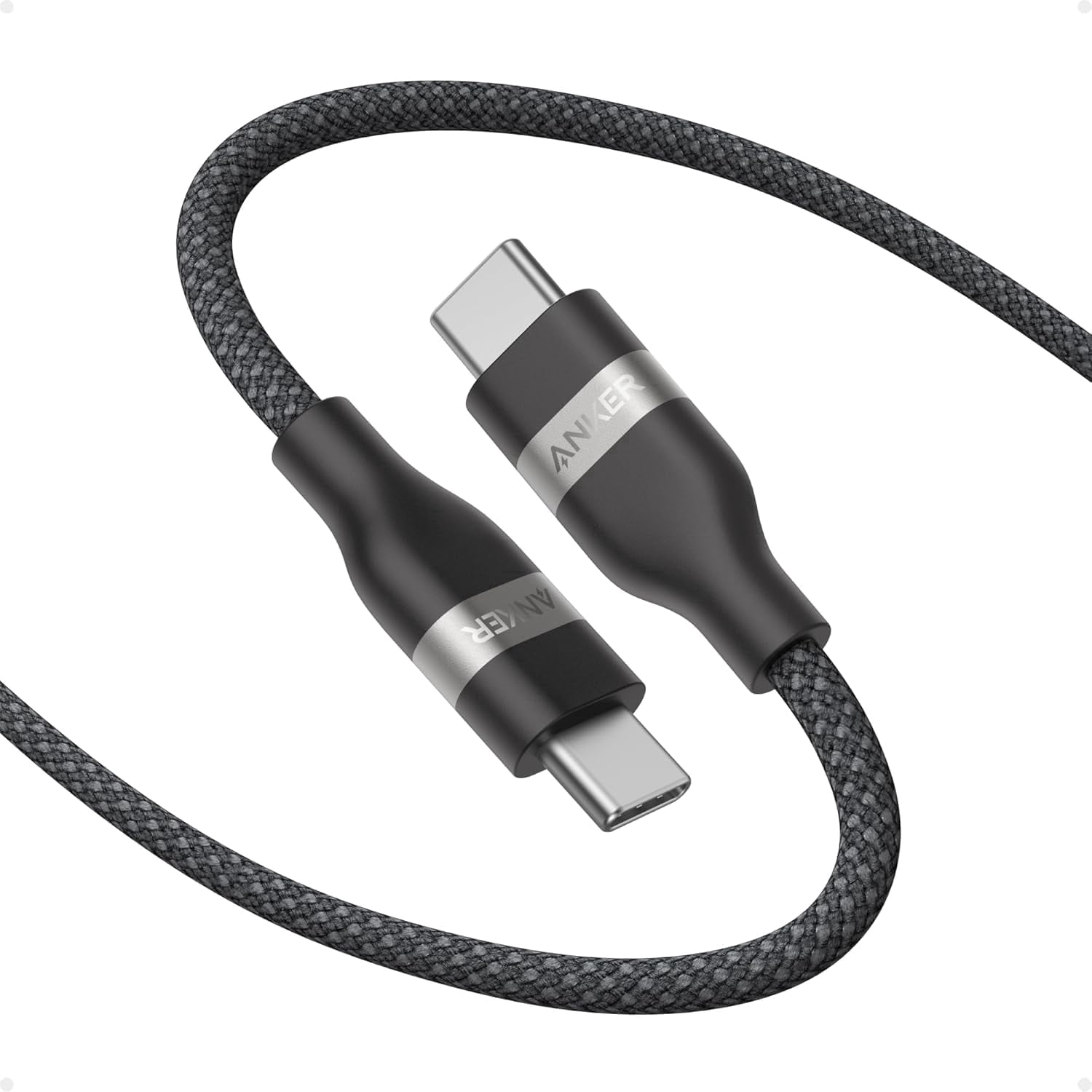 Anker Nano USB C Cable, 240W Flexible Multi-Color Braided Cord, Fast ...