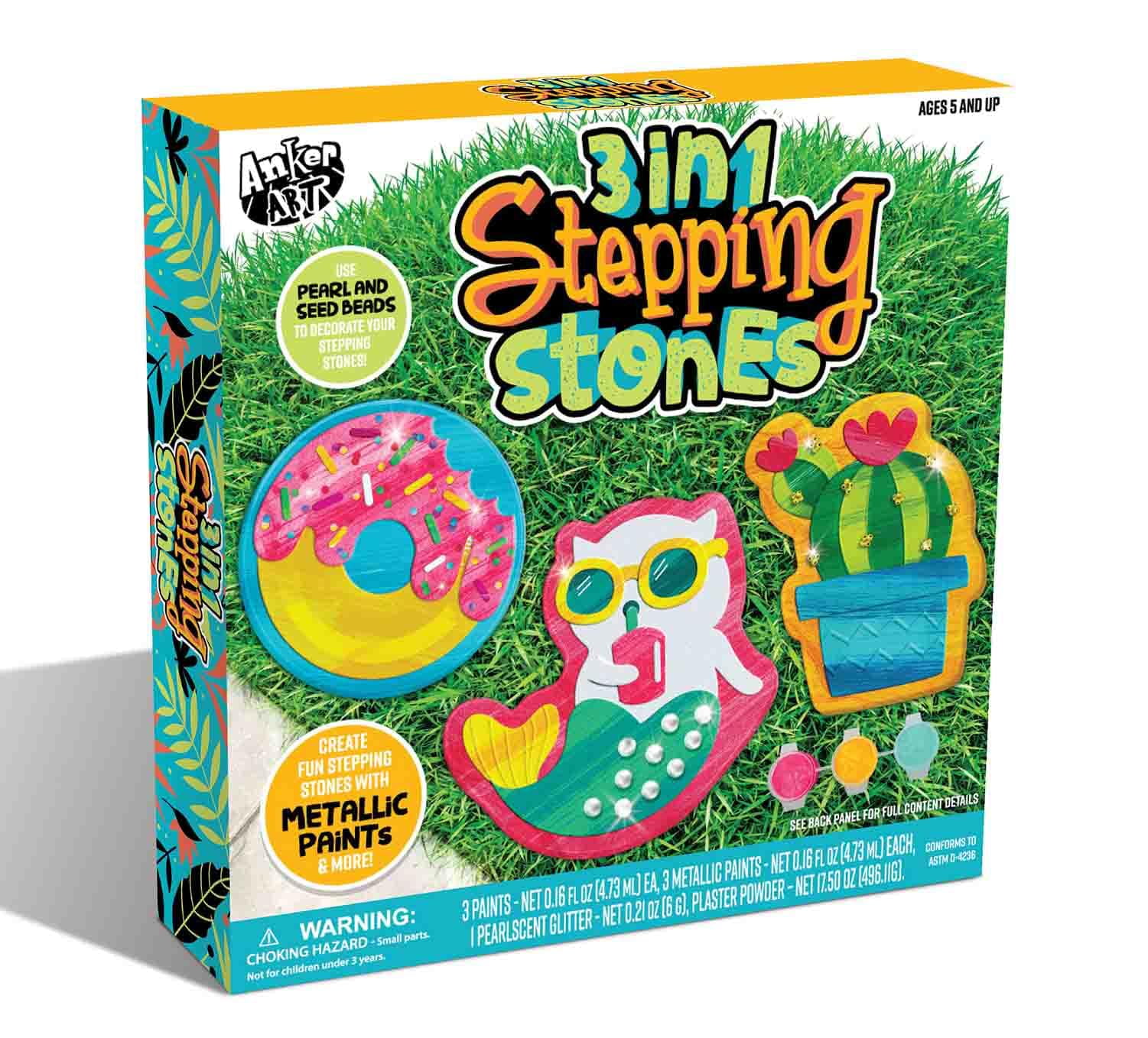 Anker Play 3 in 1 Stepping Stones Craft Kit | Makes 3 Stepping Stones ...