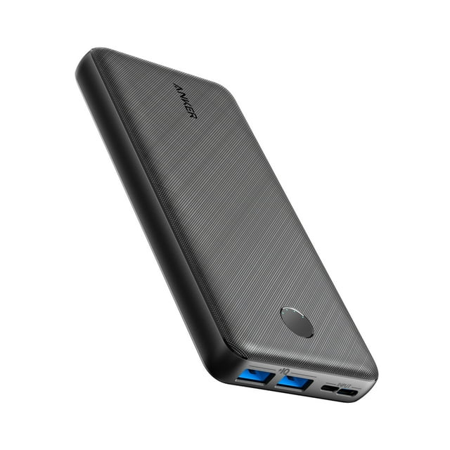 Anker 20000mAh PowerCore, Dual-Port USB & Micro USB-C Portable Charger ...