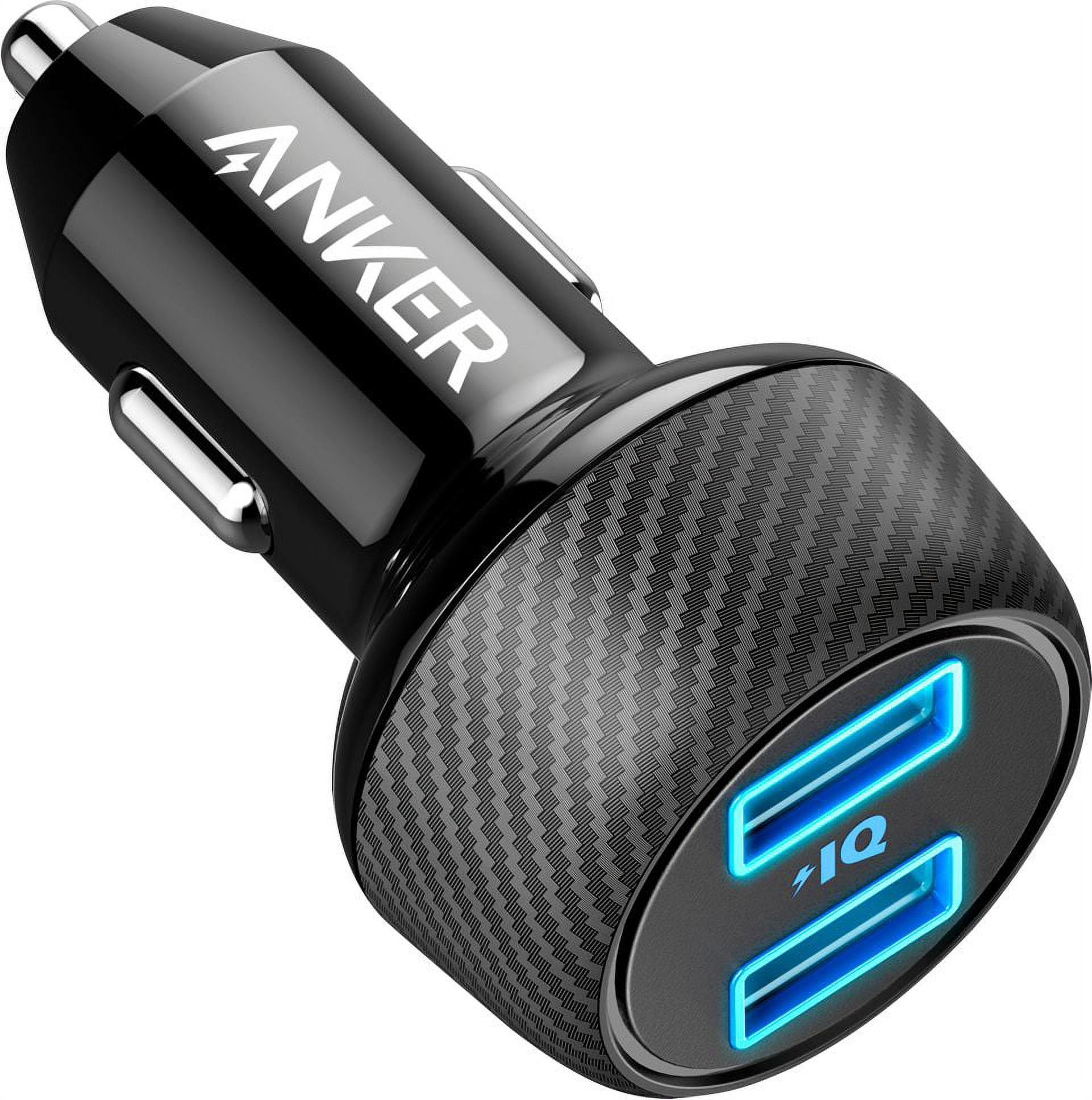 Anker PowerDrive Elite 2 Car Charger 24W Dual USB Fast Charging Compact ...