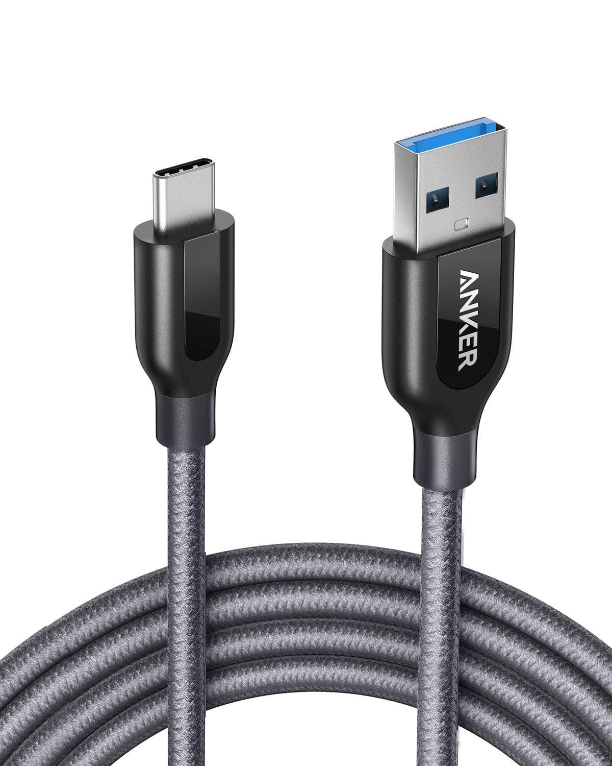 Anker Powerline+ 3' USB C to USB 3.0 Cable, Gray - Walmart Business ...