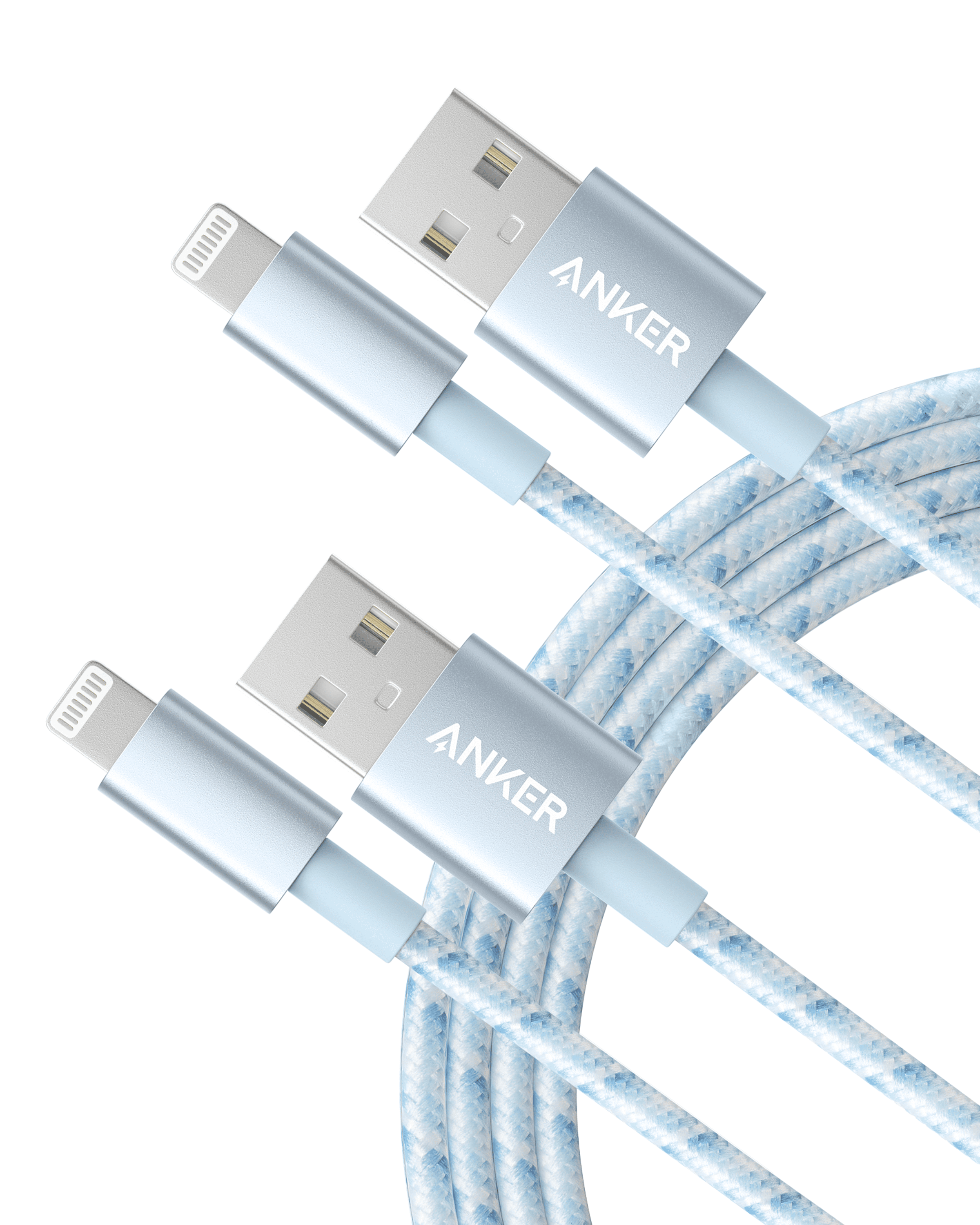 Anker Premium Nylon Lightning Cable , 6ft,MFi Certified Charging|Silver ...
