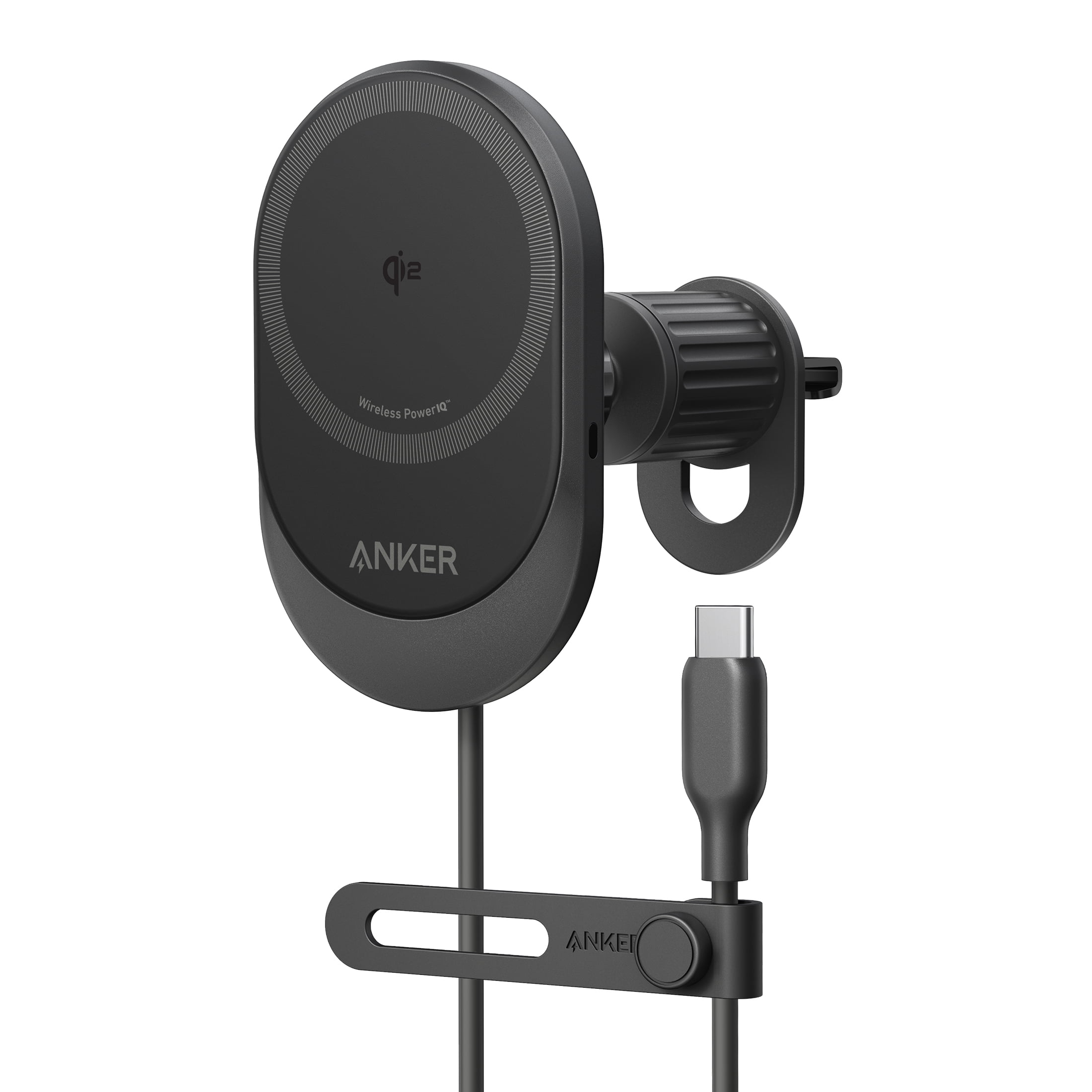 Anker MagGo Wireless Car Charger (Qi 2.0, 15W) with Car Charger ...