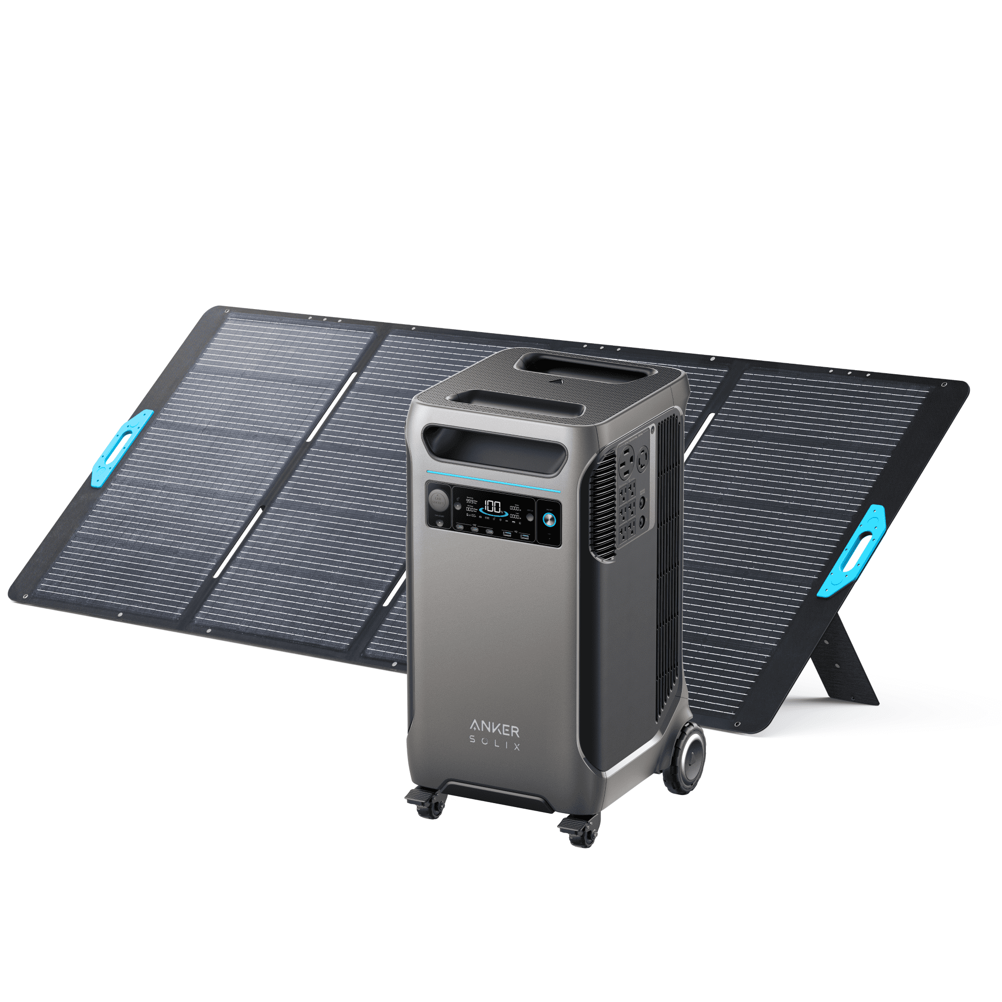 SOLIX F3800 6,000W Output 3,840Wh Power Station w/ 1 400W Solar Panel ...