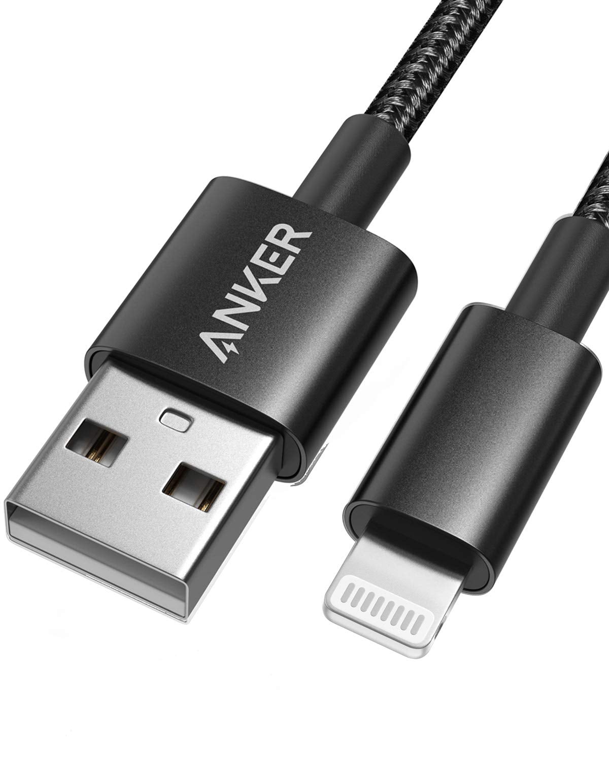 Anker USB A to Lightning Cable(3.3FT, 1Pack), MFi Certified Nylon USB ...