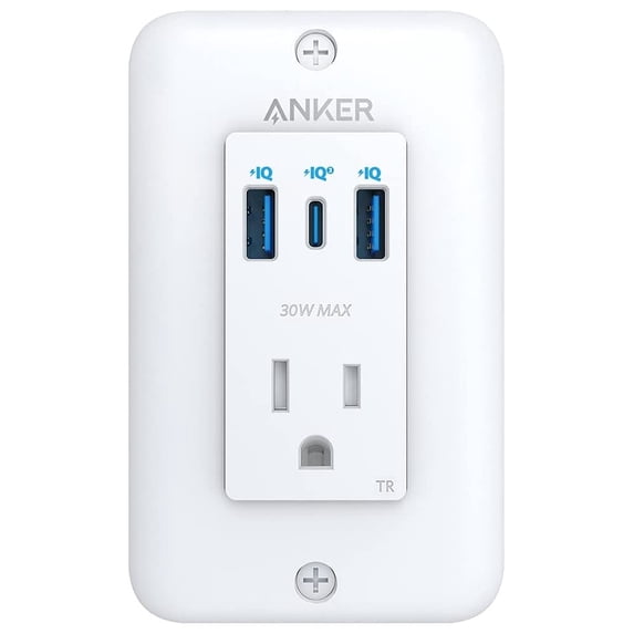 Anker USB C Wall Outlet PowerExtend with 30W Power Delivery - Walmart.com