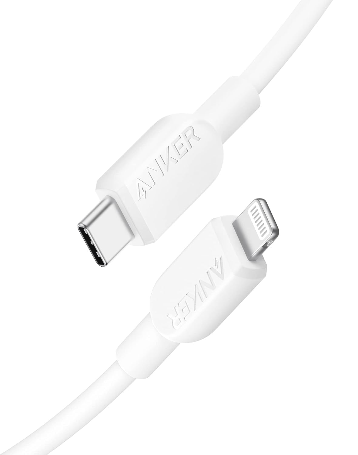 Anker USB C to Lightning Cable(3FT,White), MFi Certified - Walmart.com