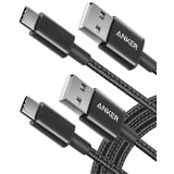 Anker USB Type C Cable, 6 Feet, 2-Pack, Nylon Braided, Fast Charging ...