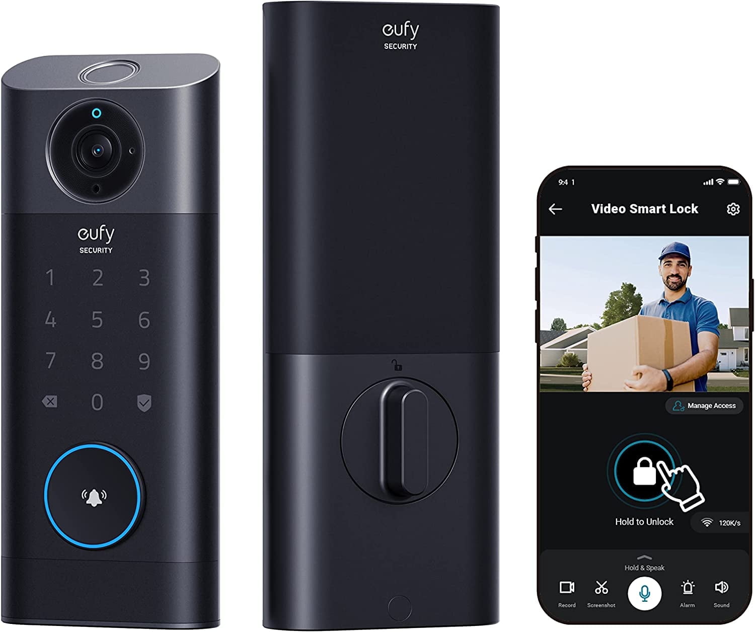 Anker eufy S330 Wi-Fi Video Smart Lock with Doorbell Camera, Keyless Entry, Fingerprint Security ...