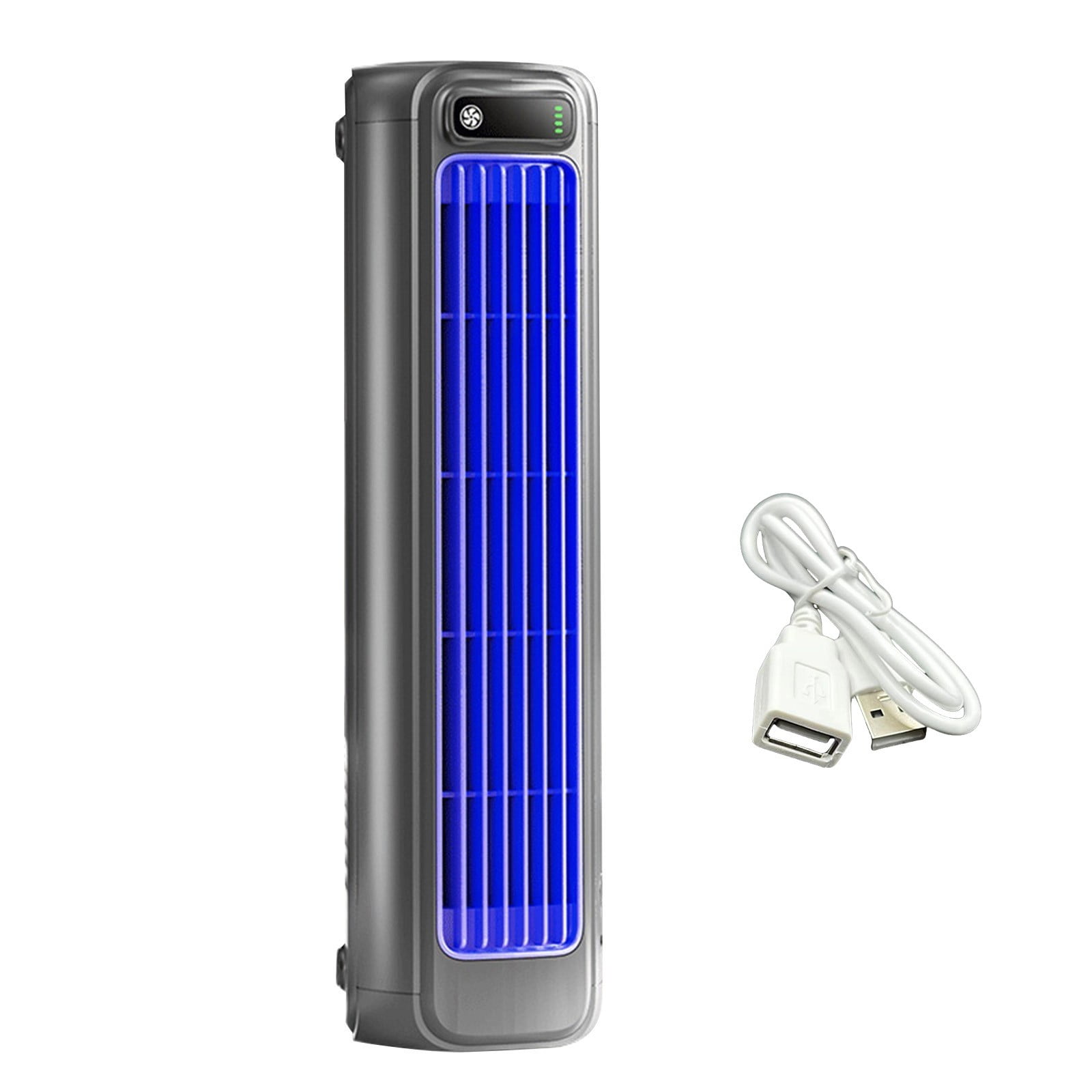 Ankereame Bladeless Tower Fan, Portable Rechargeable Quiet 3-Speed ...