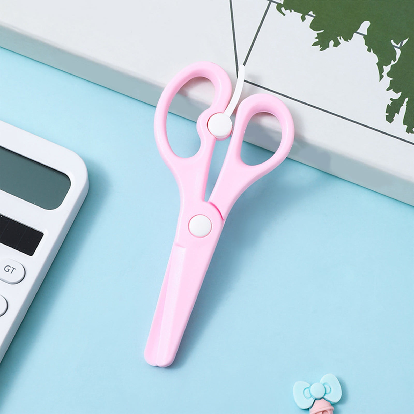 Chi-ld-Safe Spring-Loaded Safety Scissors for Ki-ds - Blunt Tip, Anti ...