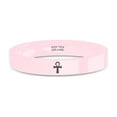 Ankh Egyptian Hieroglyph Laser Engraved Pink Ceramic Ring, 4mm, Size 9. ...
