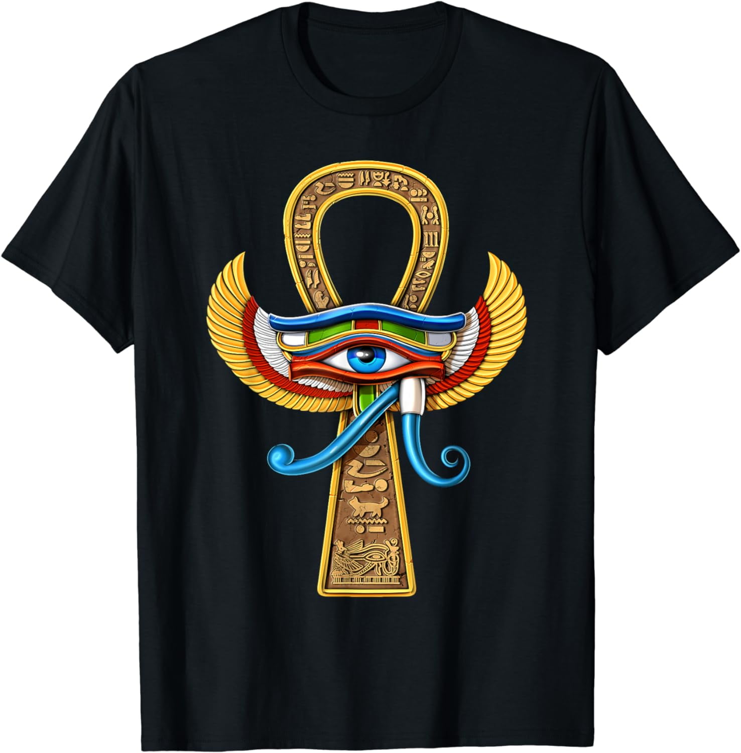 Ankh Eye Of Horus Egyptian Symbol Ancient Egypt Mythology T-Shirt - Walmart.com