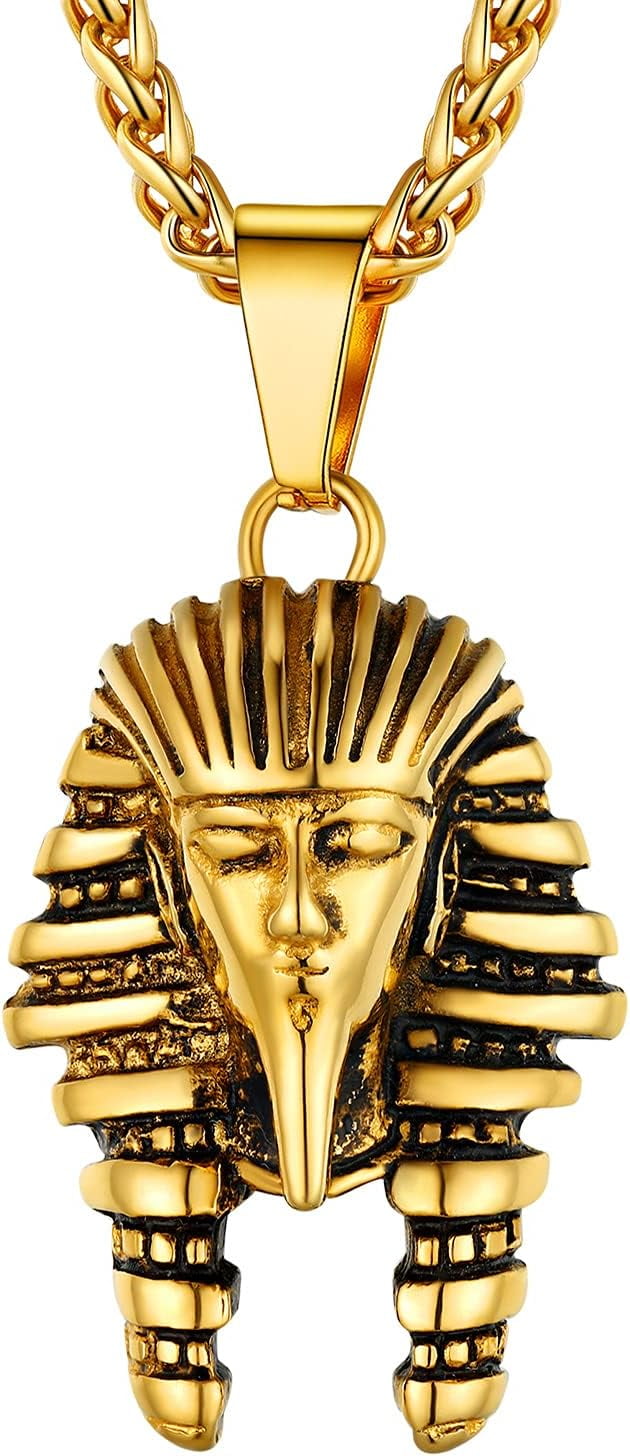 Ankh Necklace for Men Women Stainless Steel Black Color Egyptian ...