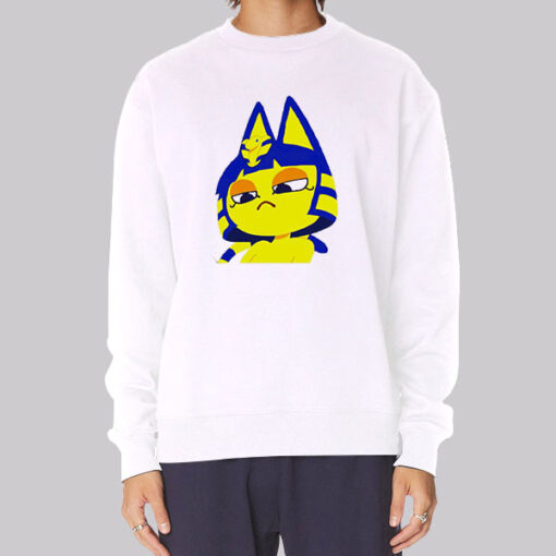 Ankha Zone TikTok Meme SweatshirtFun and Trendy Pop Culture Design ...