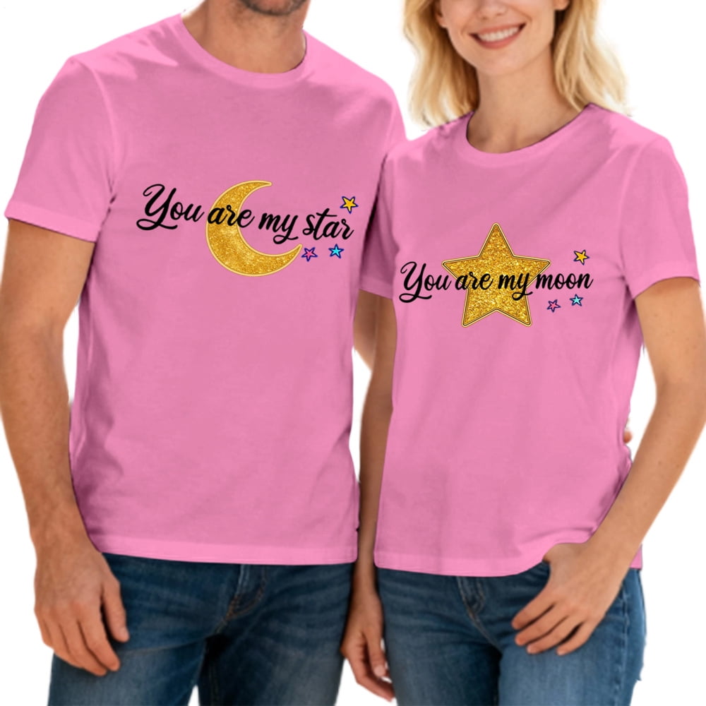 Ankishi Couples Valentines Matching Shirts You Are My Star Men Fashion ...