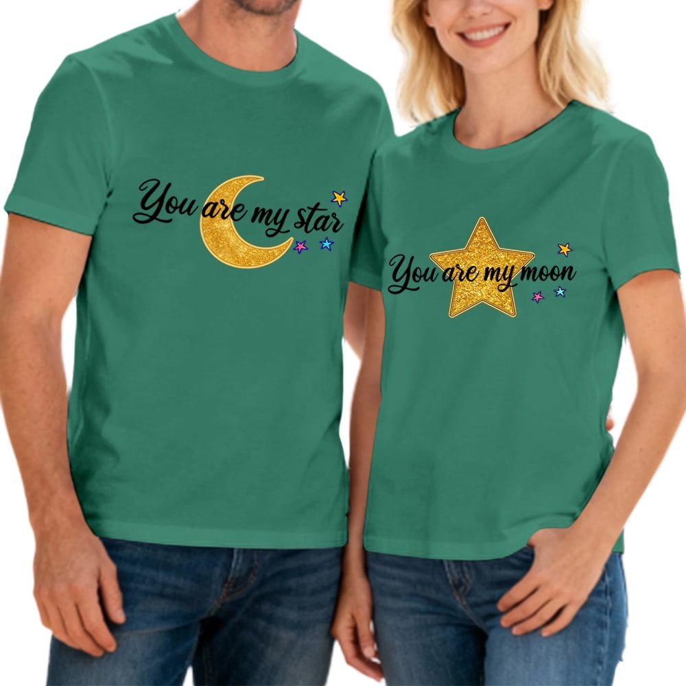 Ankishi Matching Valentines Shirts for Couples You Are My Star Men ...