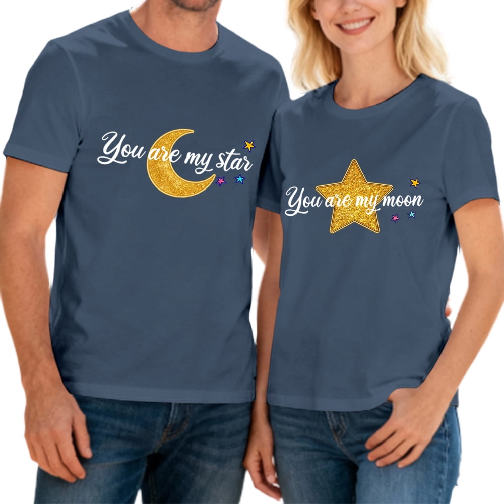 Ankishi Matching Valentines Shirts for Couples You Are My Star Summer ...