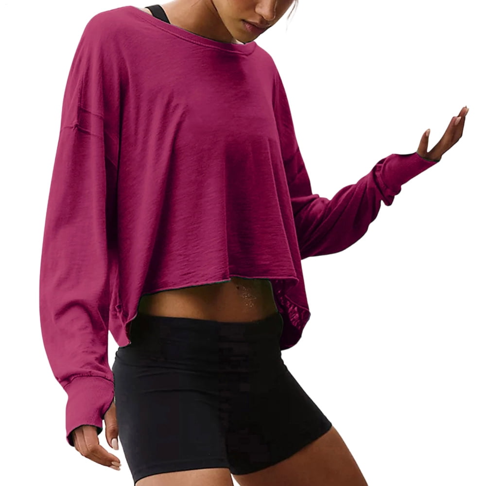 Ankishi Womens Open Back Workout Tops Cropped Gym Yoga Fitness Open ...