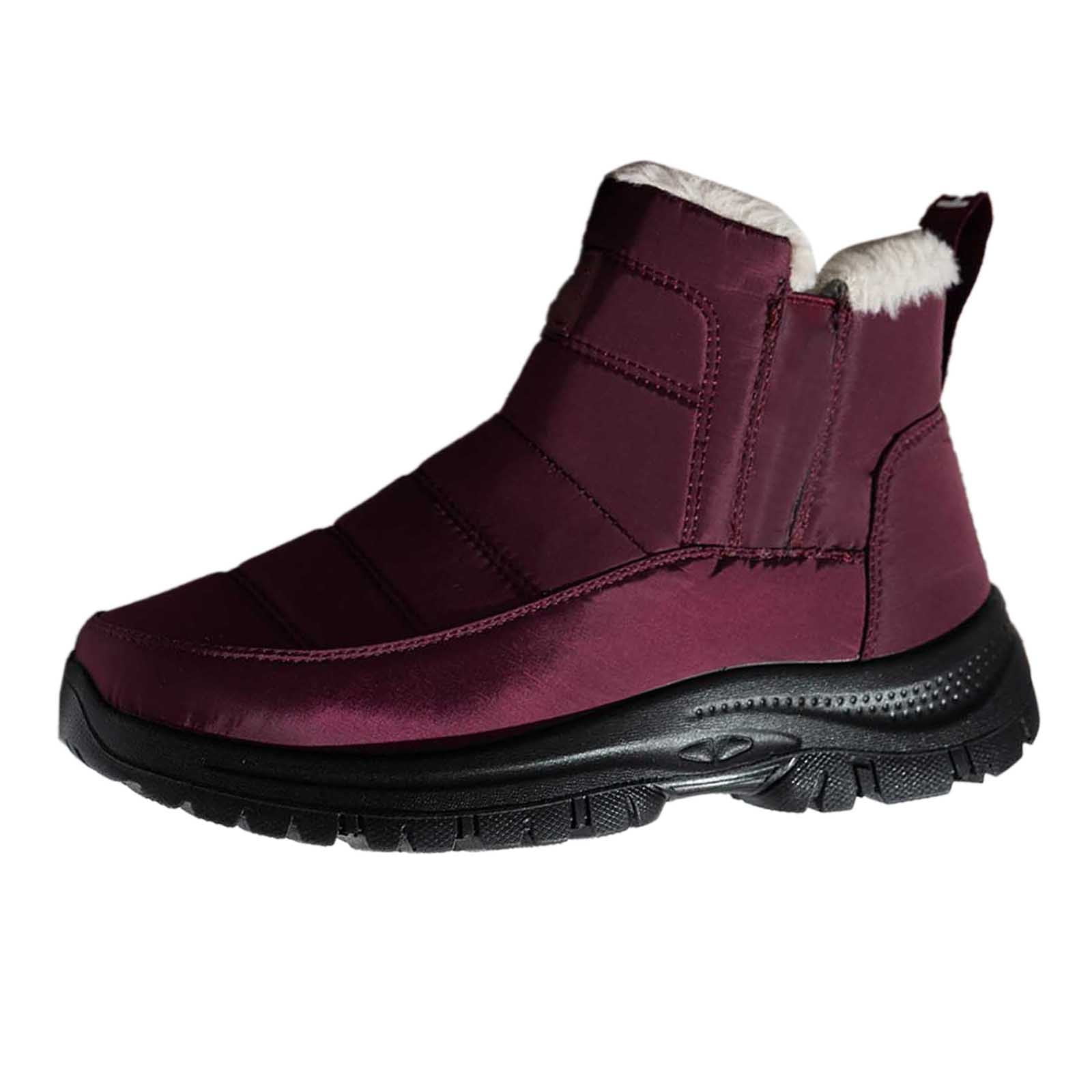 Ankle Boots for Women Winter Snow Boots Warm Faux Lined Slip Insulated ...