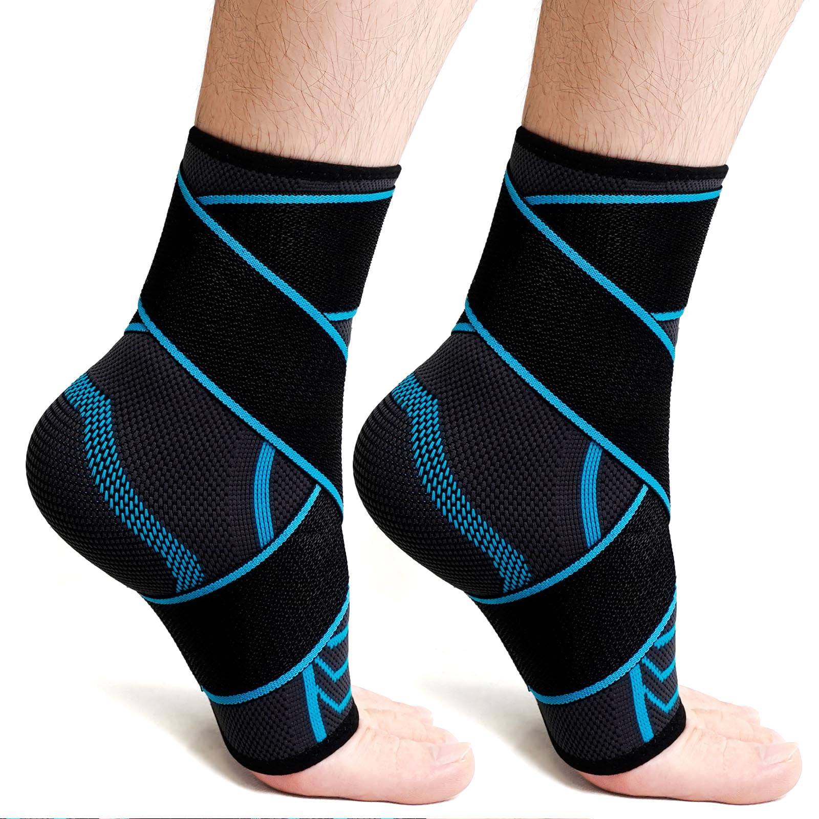 Ankle Brace, 2 Pcs Lofir Ankle Support Wrap Compression Sleeve For ...