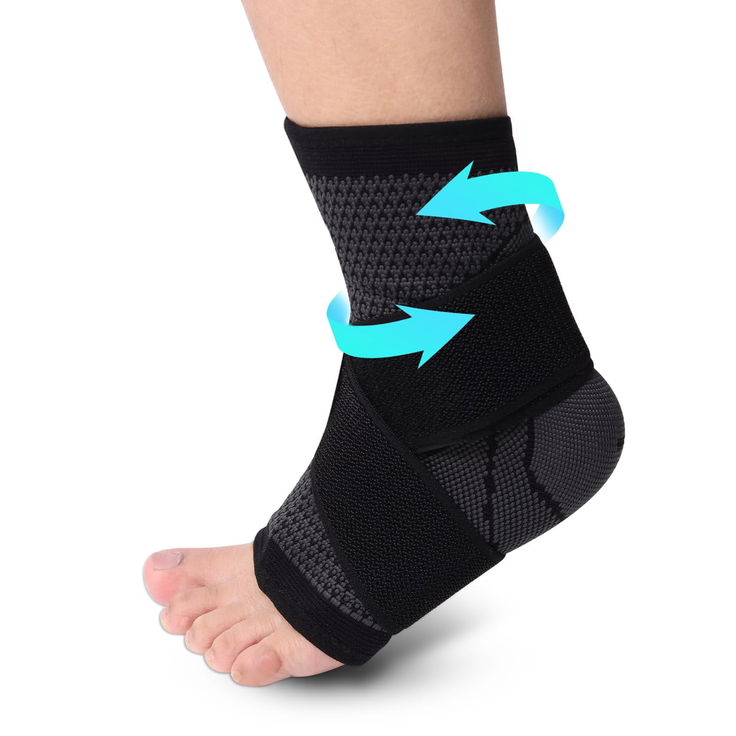 Ankle Brace, Achilles & Plantar Fasciitis Relief Compression Sleeve ...