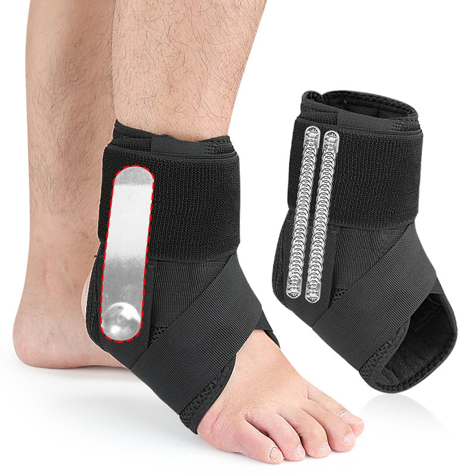 Ankle Brace Adjustable Ankle Support for Sprains Plantar Fasciitis ...