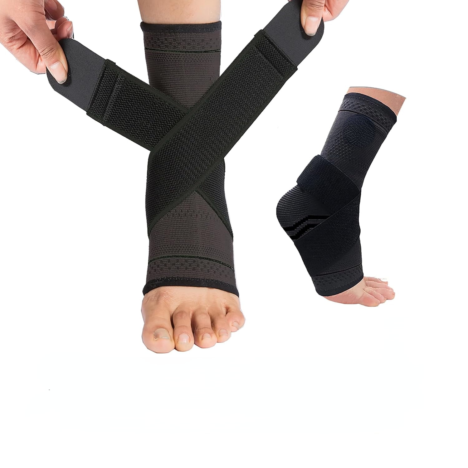 Ankle Brace, Ankle Compression Sleeve for Sprained Foot, Foot Sleeve (1 ...