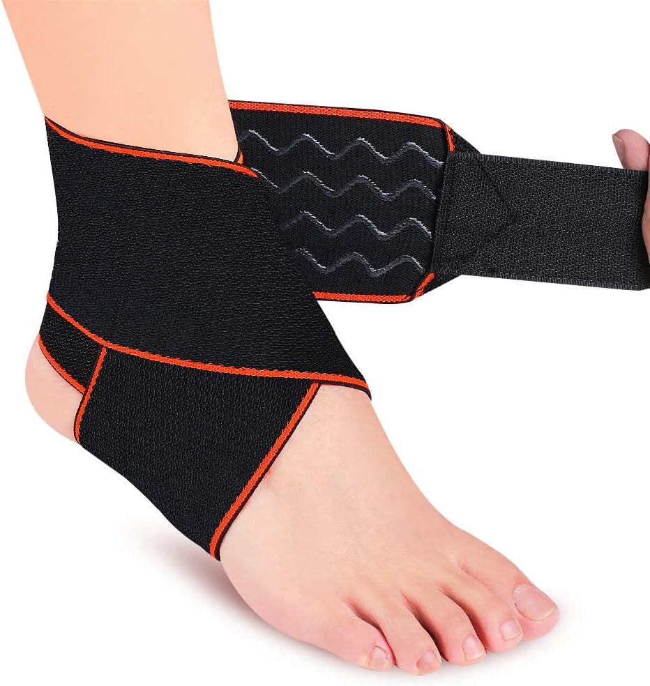 Ankle Brace, Ankle Compression Sleeve with Adjustable Strap Ankle ...