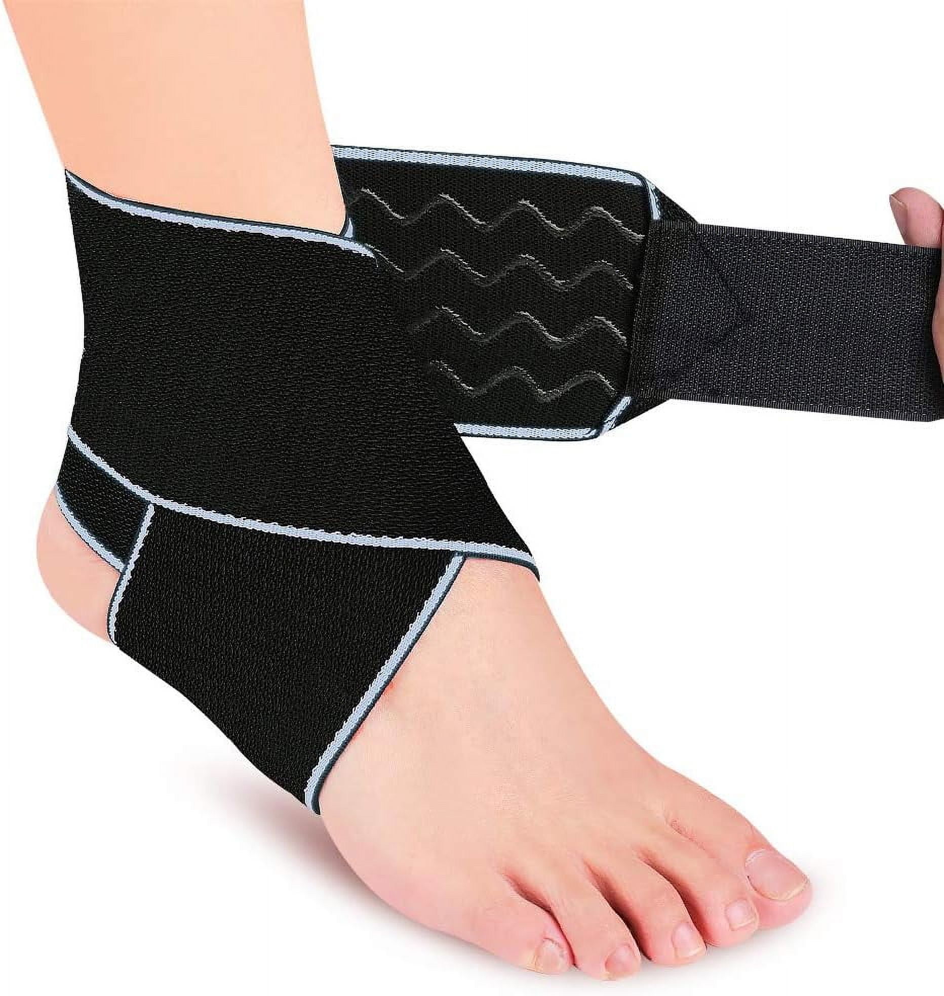 Ankle Brace, Ankle Compression Sleeve with Adjustable Strap Ankle ...
