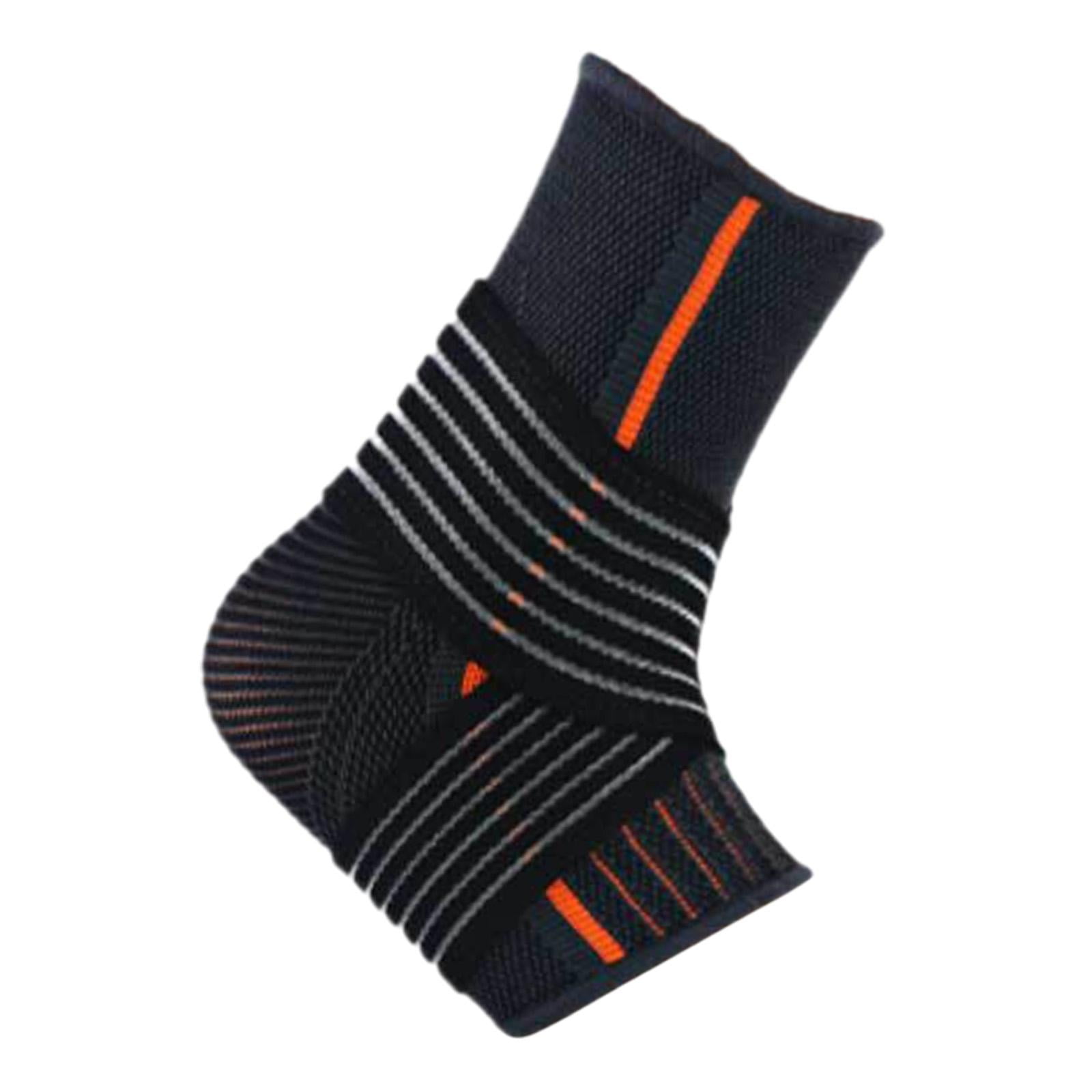 Ankle Brace Compression Sleeve for Sprained Foot Adjustable for Arch ...