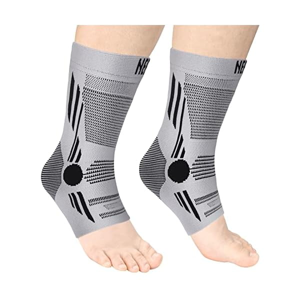 Ankle Brace for Pain Relief, 2 Pack Compression Ankle Sleeves Set ...