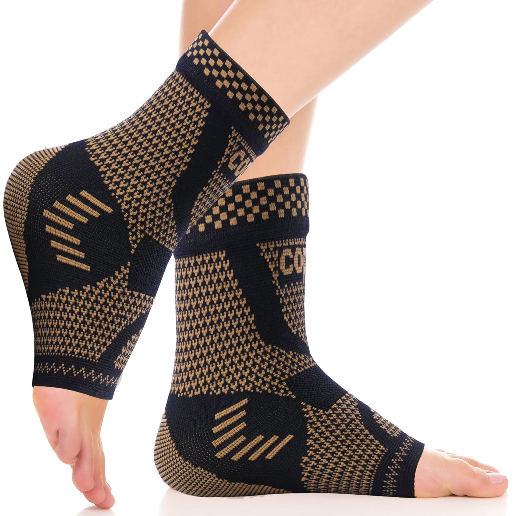Ankle Brace Socks for Sprained Ankle Compression Sleeve - Plantar ...