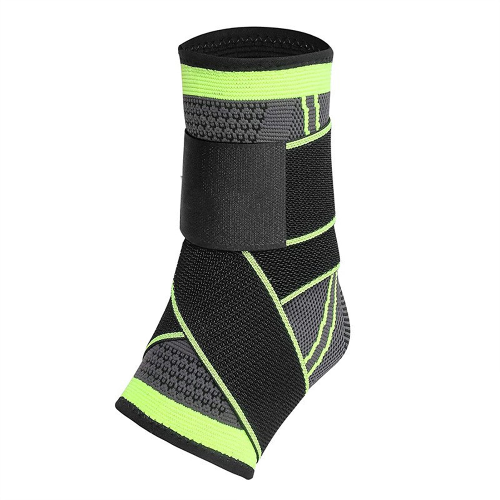 Ankle Brace Sprained Ankle Compression Sleeve Adjustable Foot Wrap ...