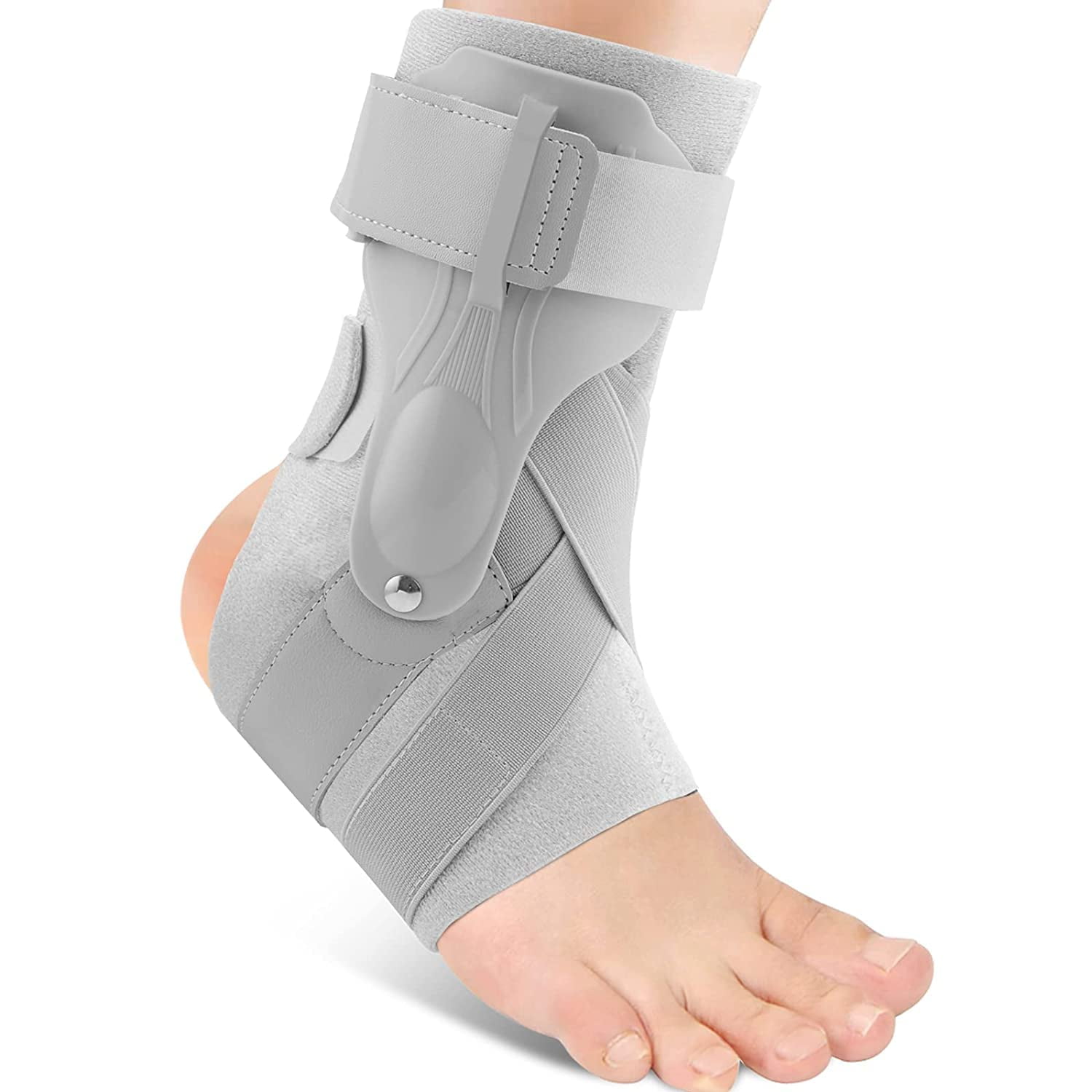 Ankle Brace, Sprained Ankle Support with Side Splint Stabilizers for ...