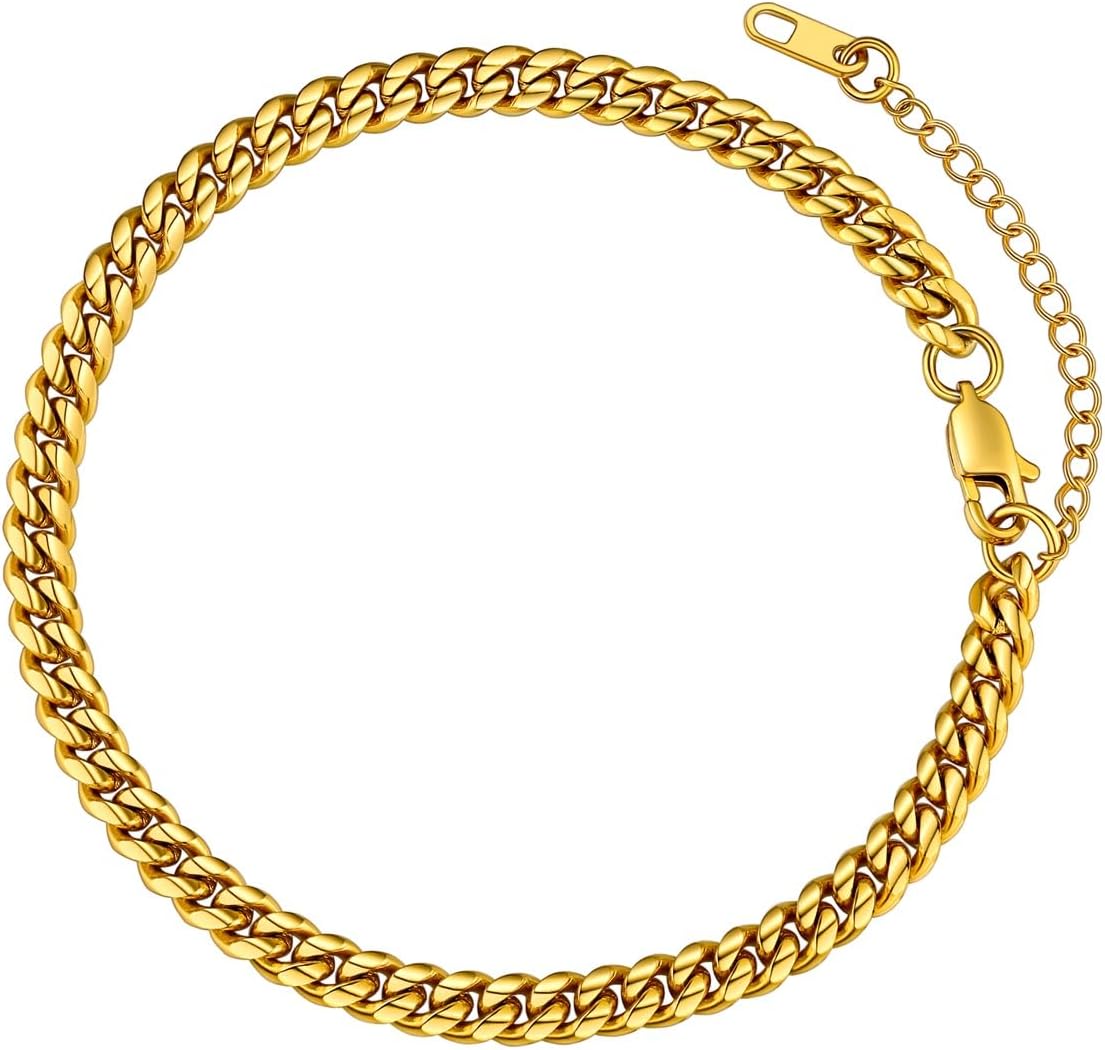 Ankle Bracelets For Women Silver Anklets For Women Waterproof Stainless ...