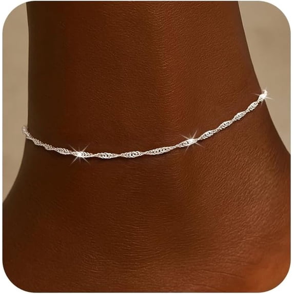 Ankle Bracelets for Women Trendy 14K Plated Anklets for Women Dainty ...