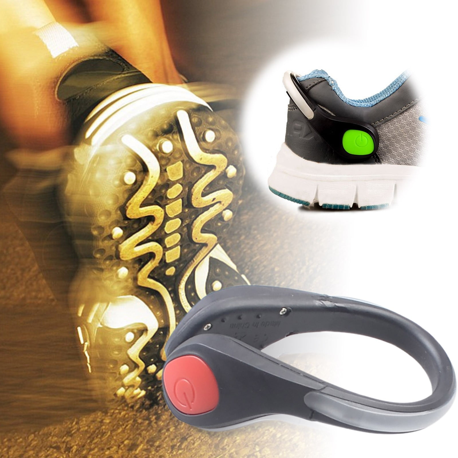 Ankle Braces with LED Shoe Clip Lights for Enhanced Nighttime ...