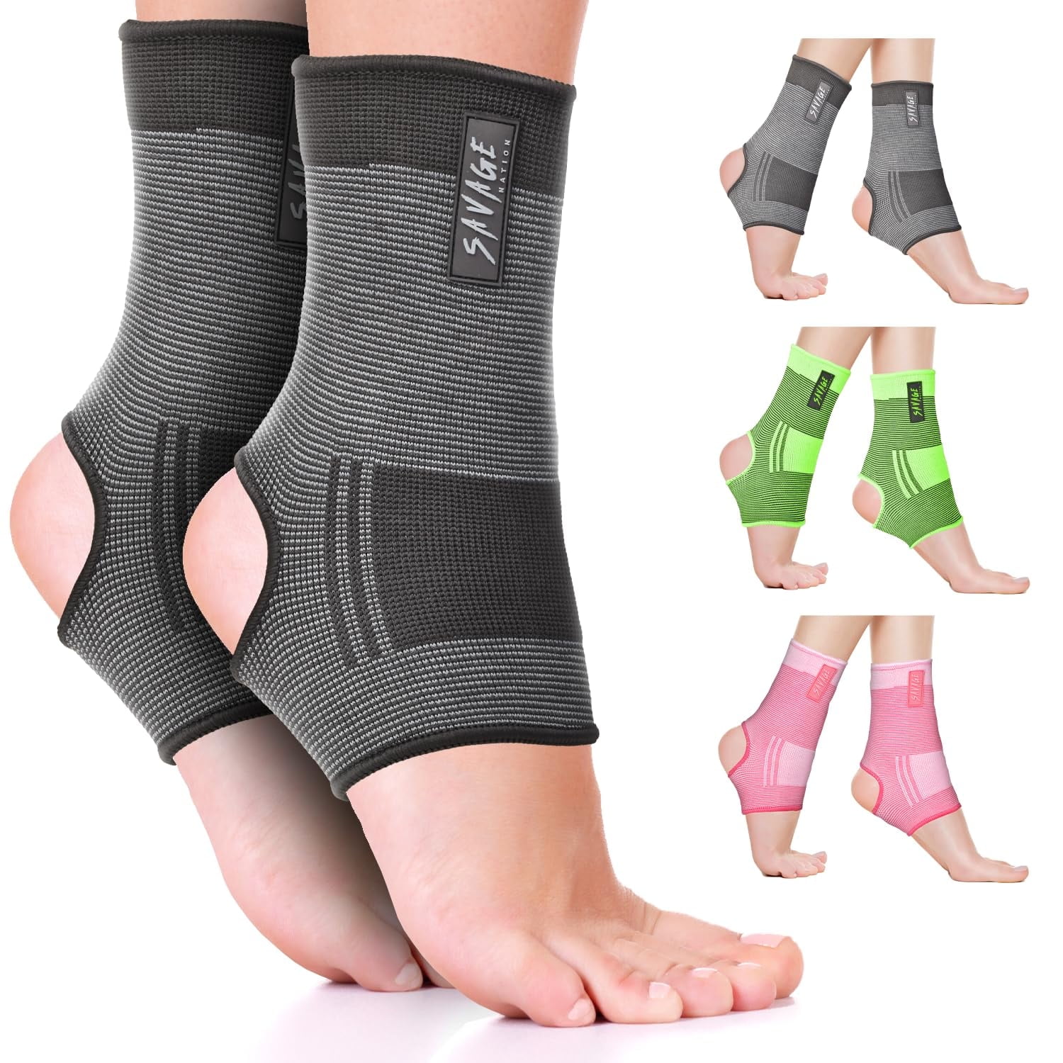 Ankle Compression Sleeve Wraps Foot Support Brace Protector Socks ...