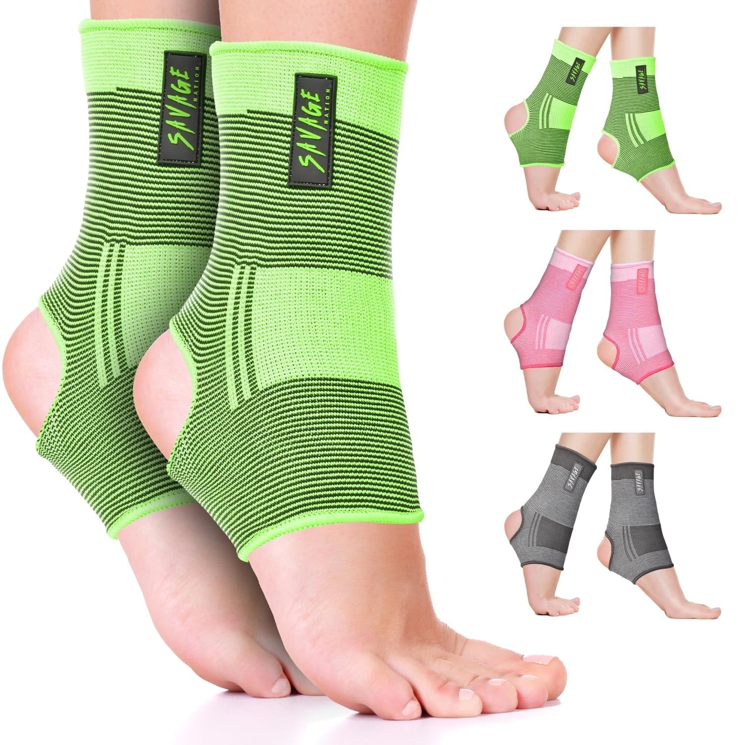 Ankle Compression Sleeve Wraps Foot Support Brace Protector Socks ...