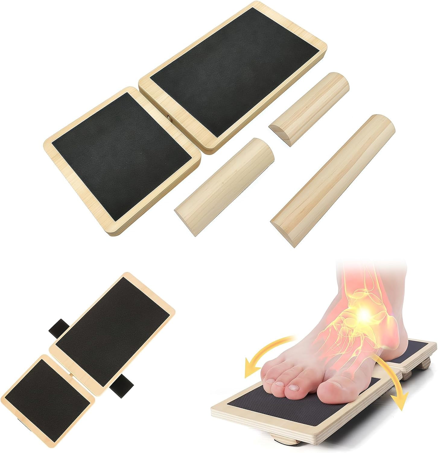 Ankle Foot Strengthener, Exerciser Sprained, Single Leg Balance Board ...