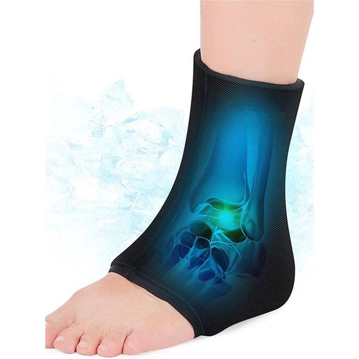 Ankle Ice Pack Wrap for Injuries Reusable Gel Cold Pack for Achilles ...