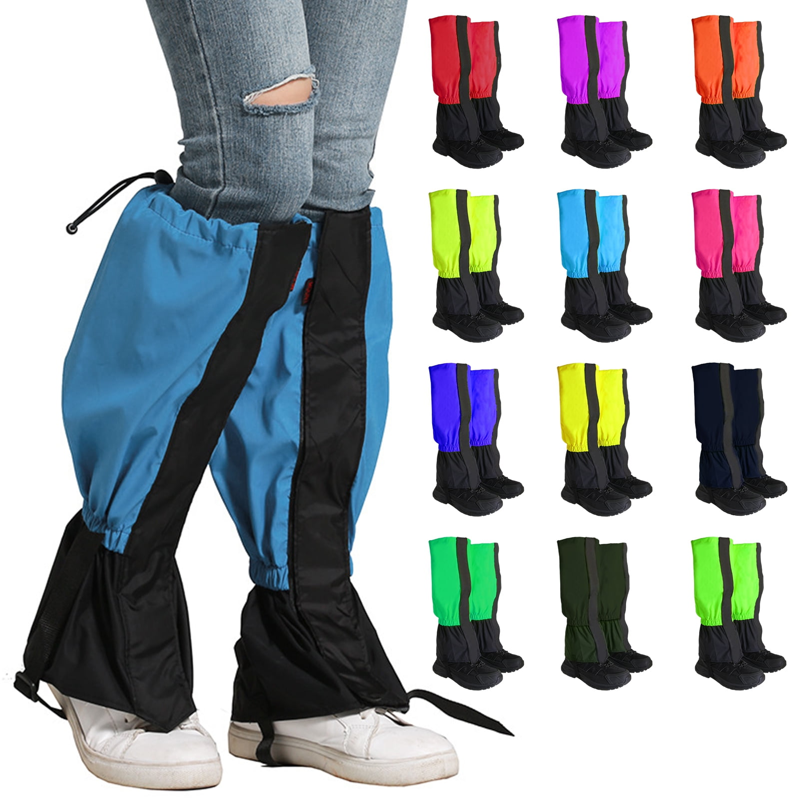 Ankle Leg Gaiters – Waterproof and Adjustable Snow Boot Gaiters for ...