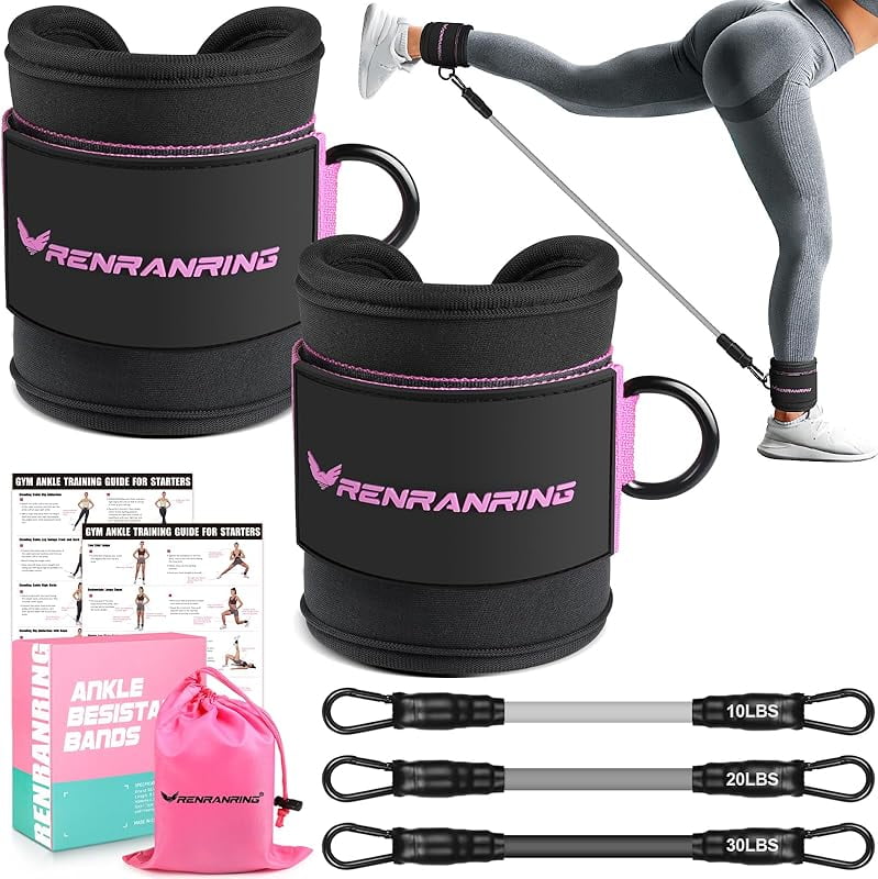 Ankle Resistance Bands, Ankle Bands for Working Out with Cuffs, Ankle ...