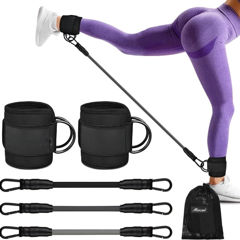 Ankle Resistance Bands, Ankle Bands for Working Out with Cuffs ...