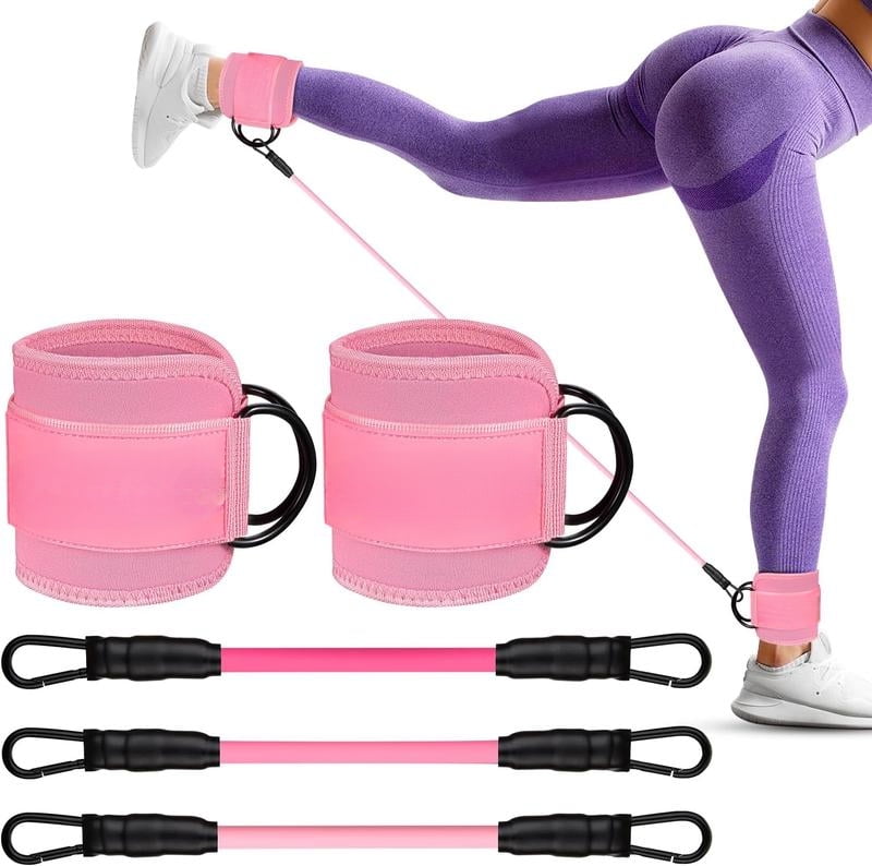 Ankle Resistance Bands, Ankle Bands for Working Out with Cuffs ...