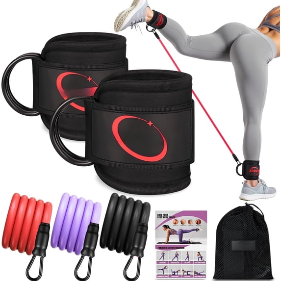 Ankle Resistance Bands with Cuffs, Resistance Bands for Working Out ...