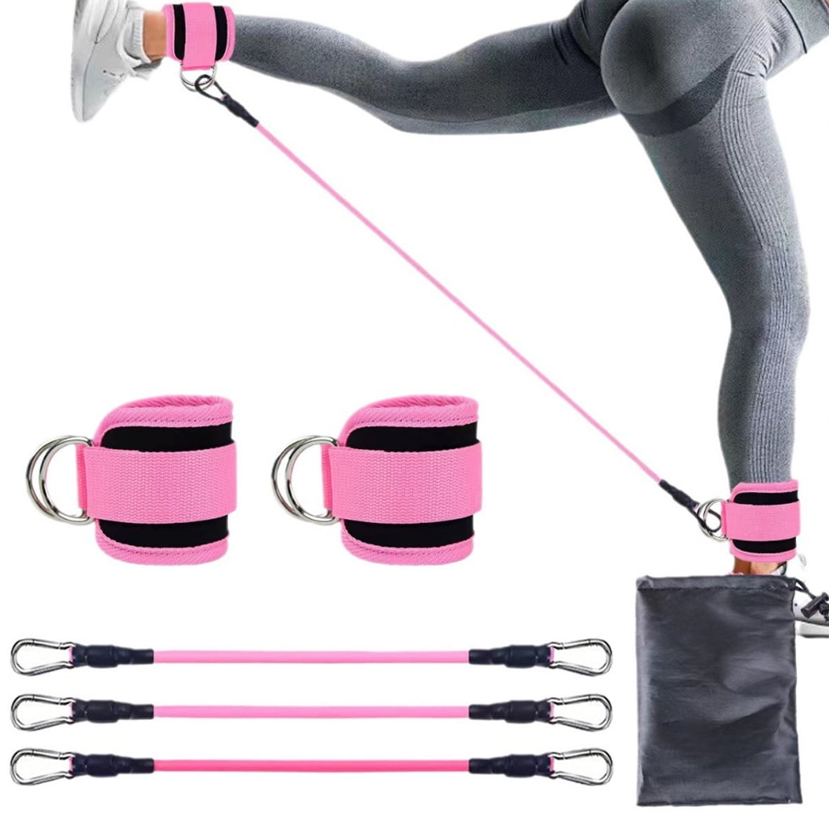 Ankle Resistance Bands with Cuffs, Ankle Bands for Working Out, Ankle ...